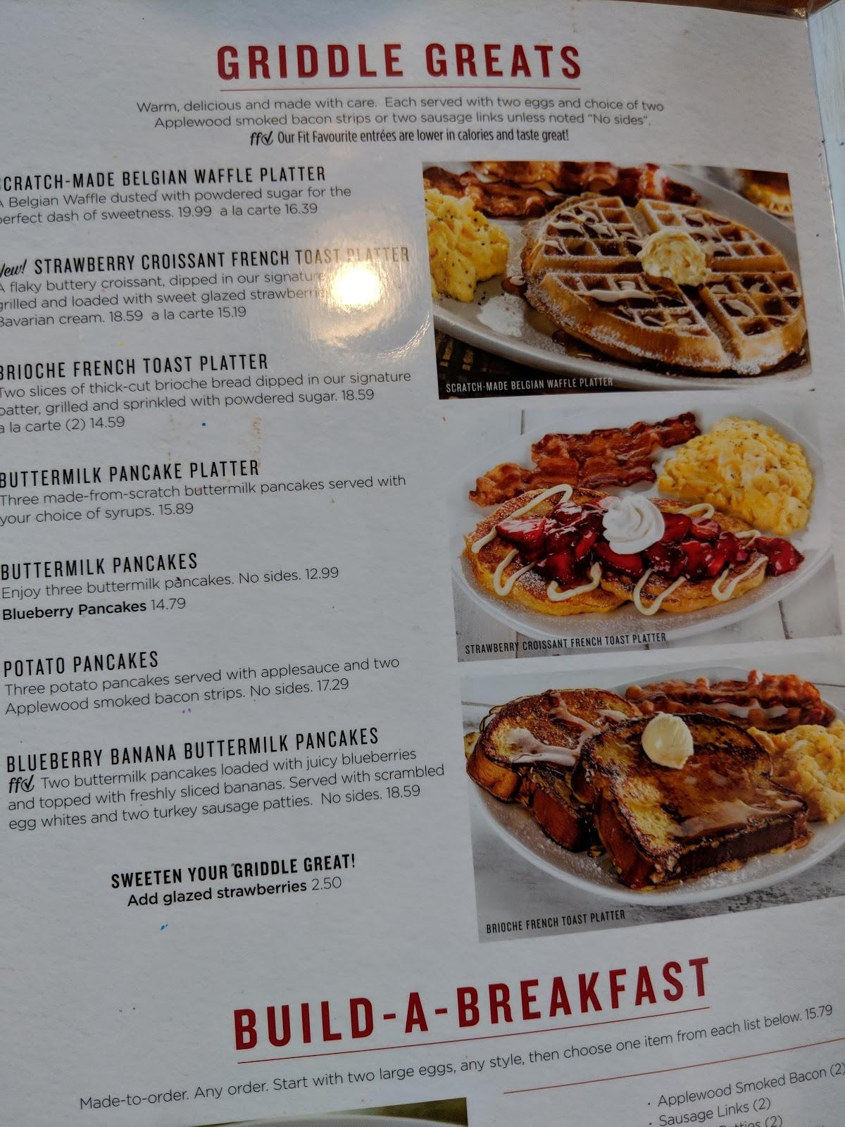 Carta de Perkins Restaurant & Bakery, Niagara Falls, Bender St