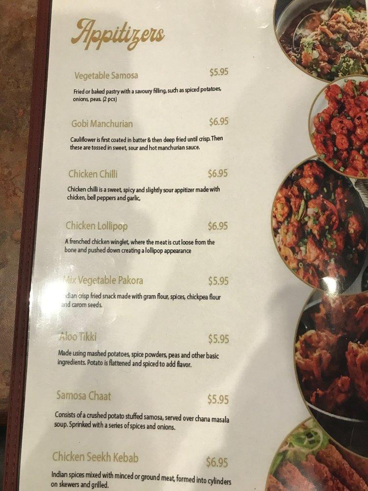 Menu at Taste of India Bar & Grill, Texarkana, St Michael Dr