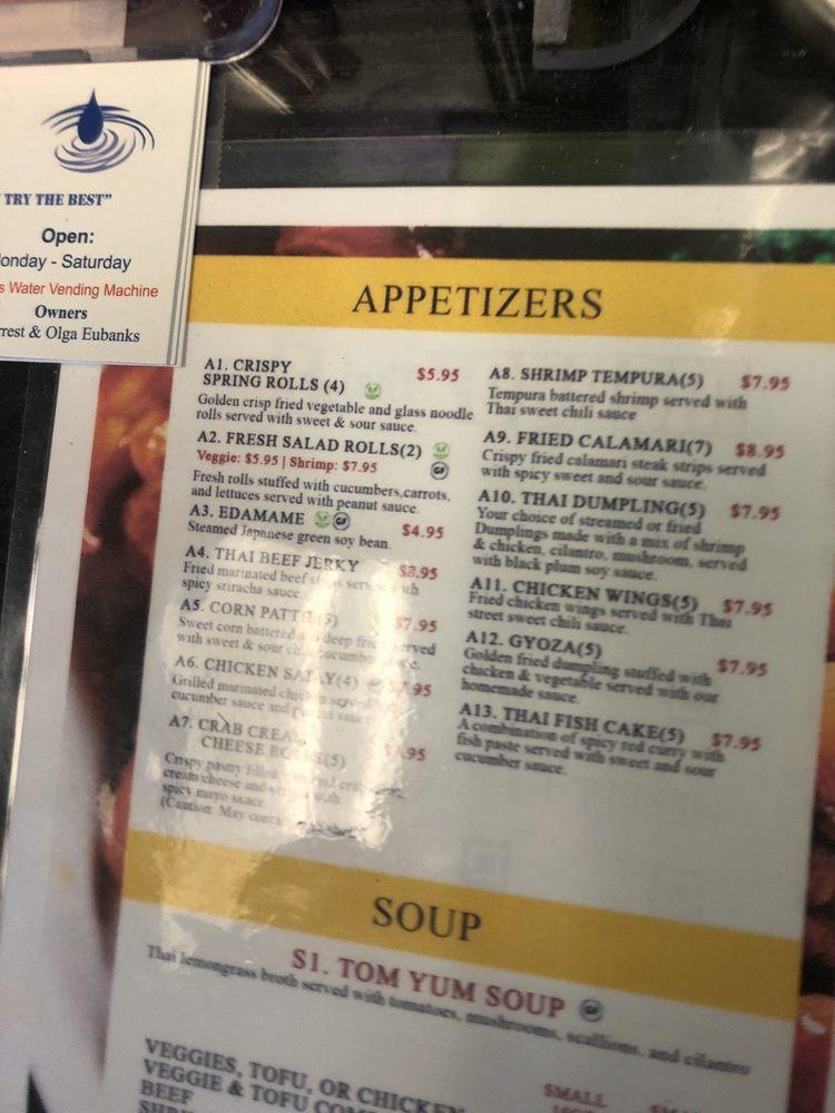 Menu at Mango Thai 2go & bubble tea (Garland) restaurant, Garland