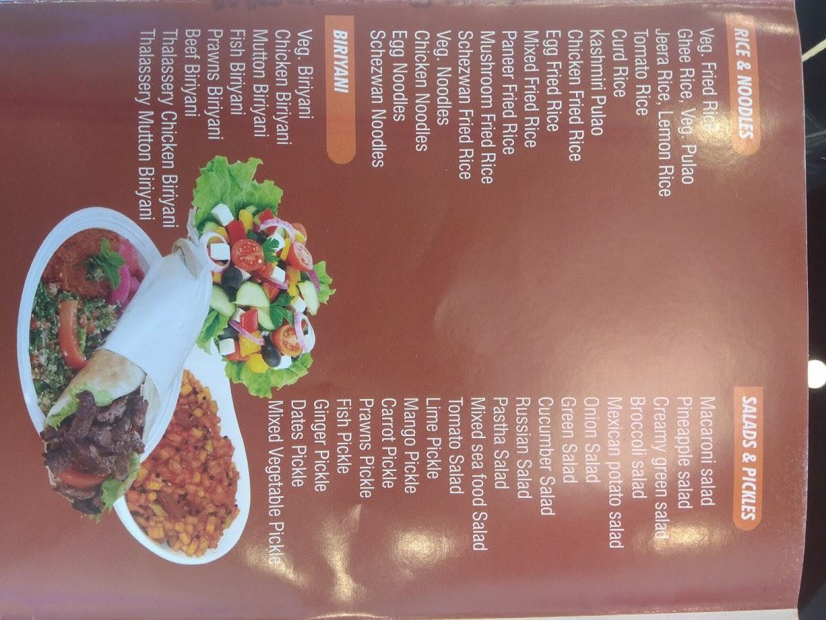Menu at SALKARA FAMILY RESTAURANT, Coimbatore, Salem - cochin NHS 544 ...