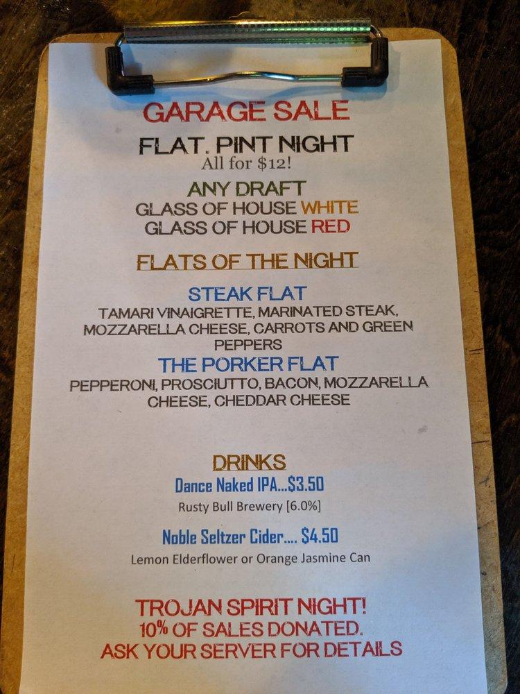 Menu at Garage 75 pub & bar, Charleston, Folly Rd # G
