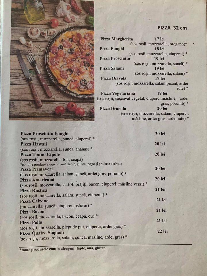 Menu at Taho, Petroșani