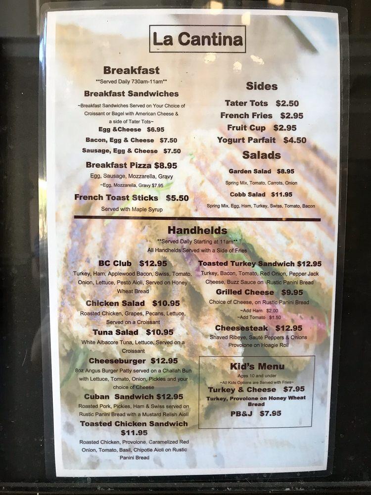 Menu at La Cocina Pizzeria Pool and Bar, Orlando