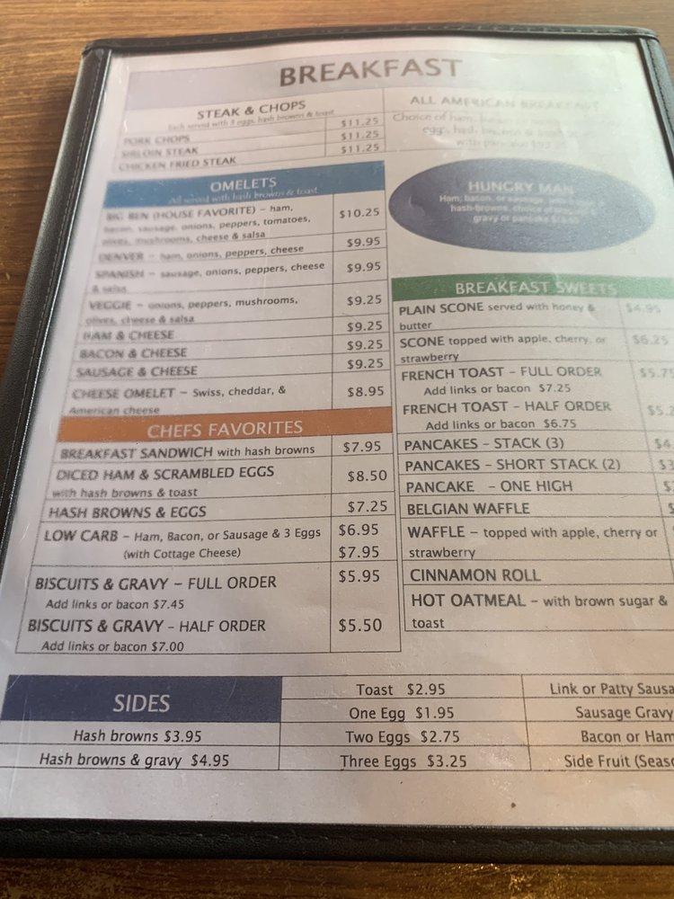 Menu at Wayside Cafe, Heyburn, ID-24