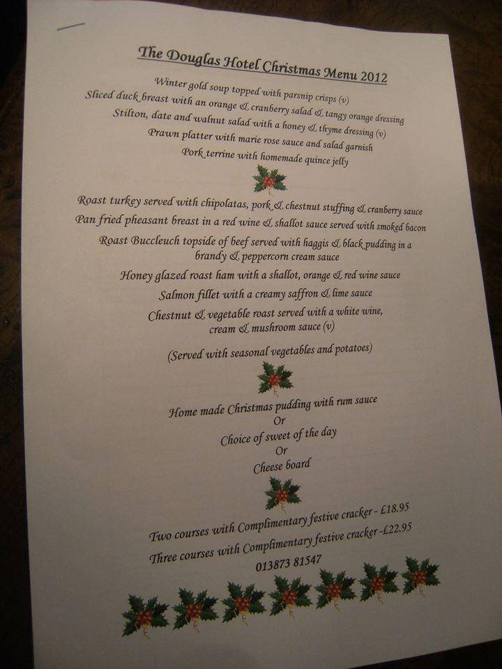 Menu at The Douglas Hotel pub & bar, Langholm