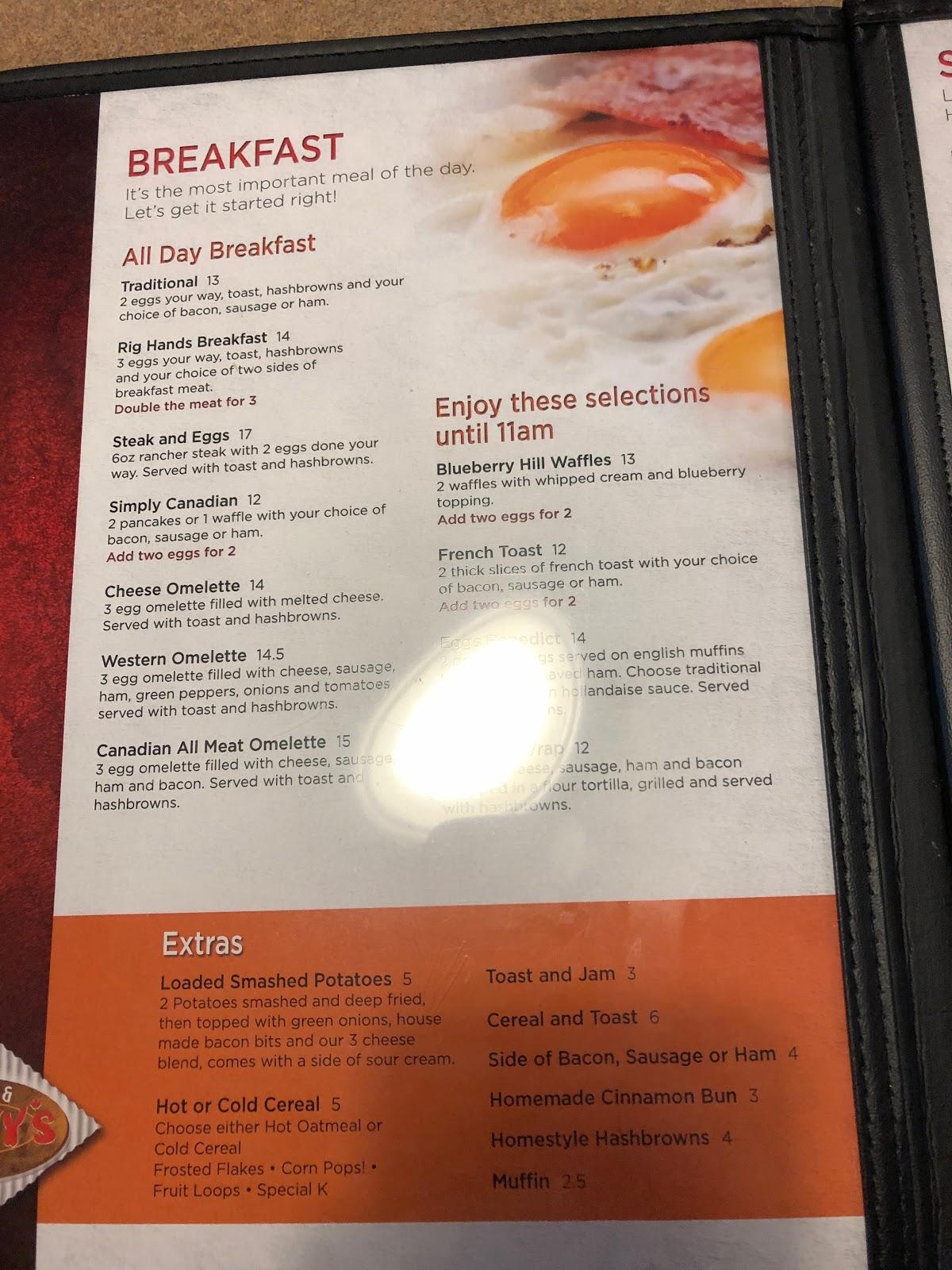 Menu at Rusty's Grille & Lounge pub & bar, Lloydminster