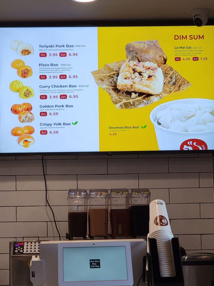Carta de comida rápida Bun Bun Bao, Cerritos