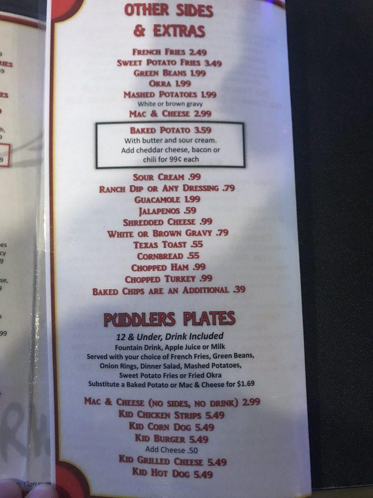 Menu at Gadwall's Grill fast food, North Little Rock
