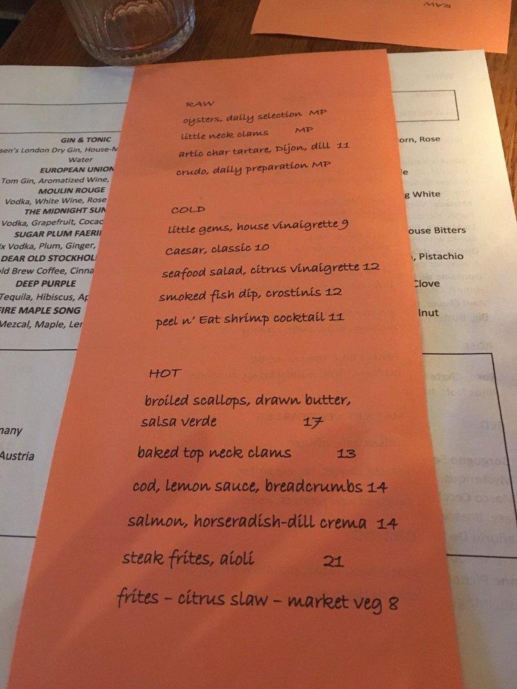 Menu at Lost At Sea pub & bar, Long Beach