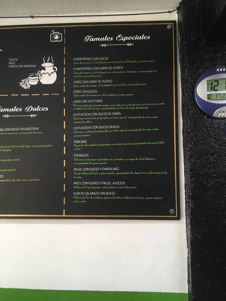 Menu at Tamales Doña Emi restaurant, Naucalpan, de