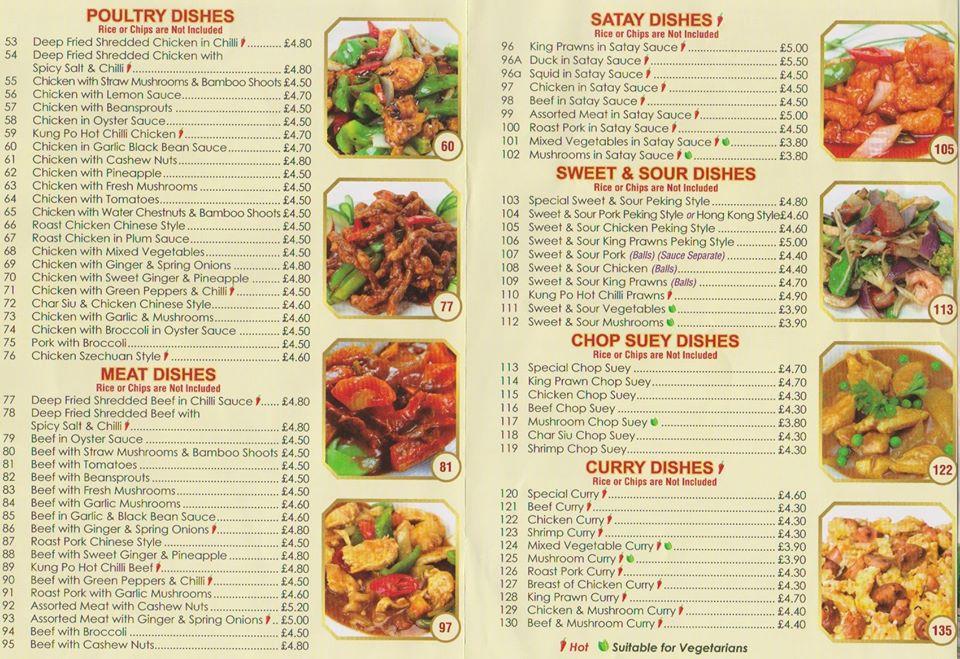 Menu at Happy Village Chinese Takeaway fast food, Mexborough