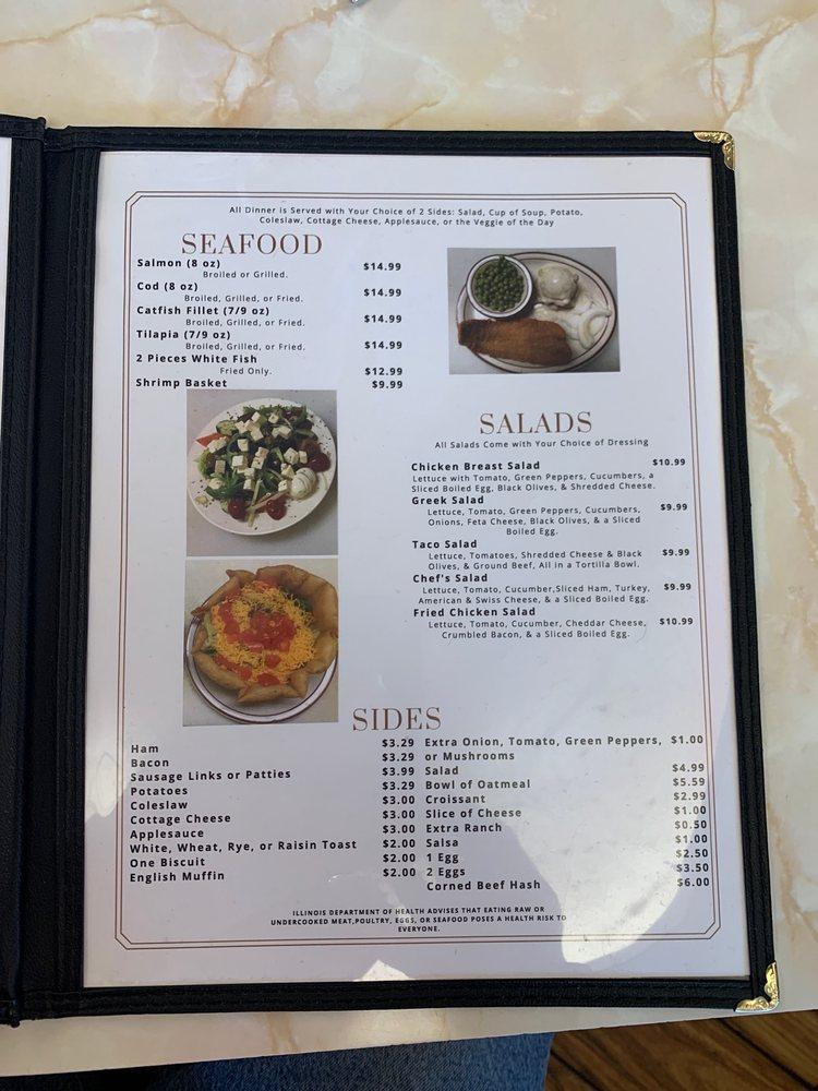 Menu at Fiona's Family Restaurant, Wood River