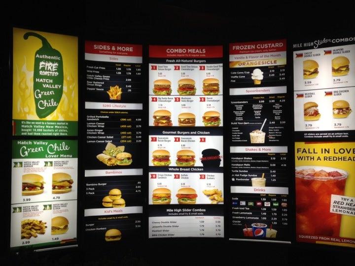 Menu at Good Times Burgers & Frozen Custard fast food, Denver, 808 E ...