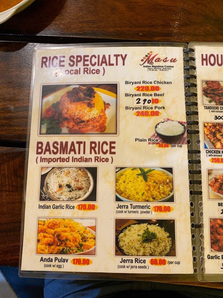 Menu at Masu Cafe, Iloilo City, Delgado Street