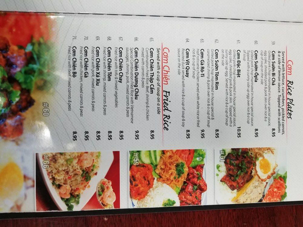 Menu at Pho 888 restaurant, Des Moines, 2nd Ave