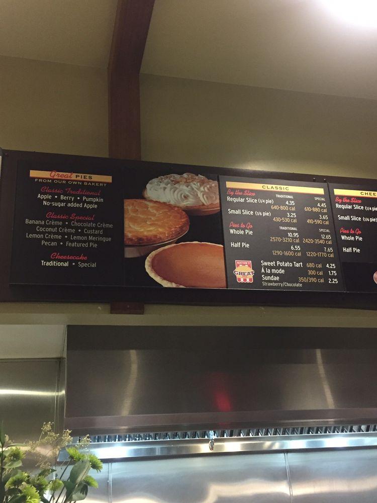 Menu at Nation's Giant Hamburgers & Great Pies desserts, Berkeley