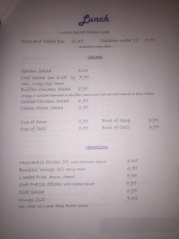 Menu at Uptown Grill restaurant, Montrose