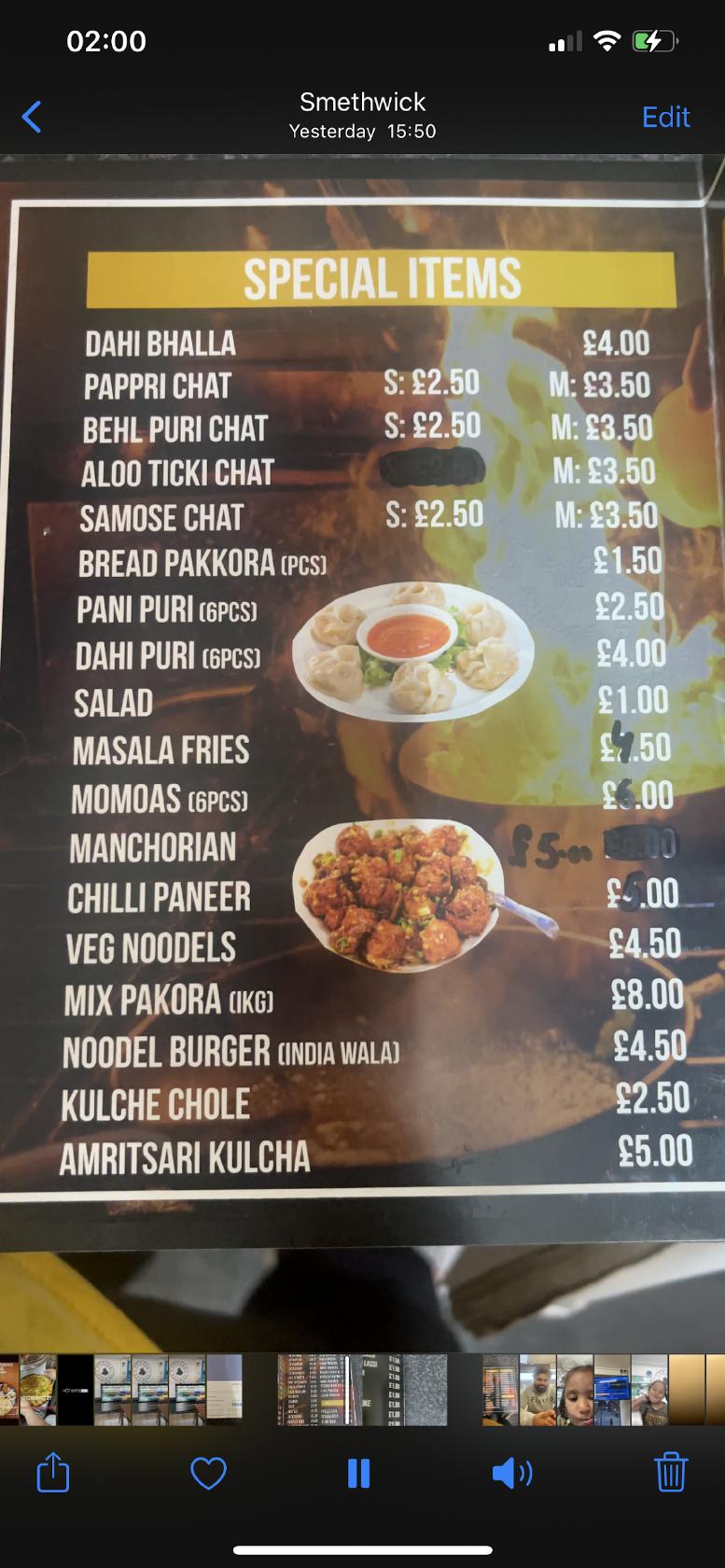 Menu at BHARAWAN DA DHABA restaurant, Smethwick