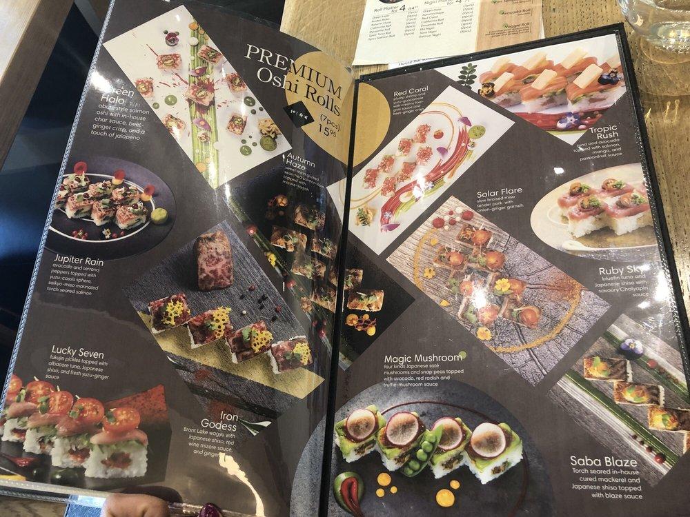 Menu at Big Catch Sushi Bar, Calgary