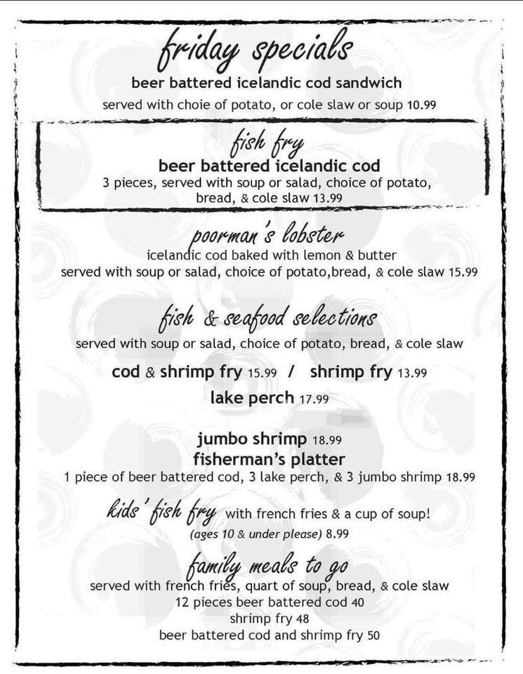 Menu at Jimmy's Restaurant & Bar, Jackson