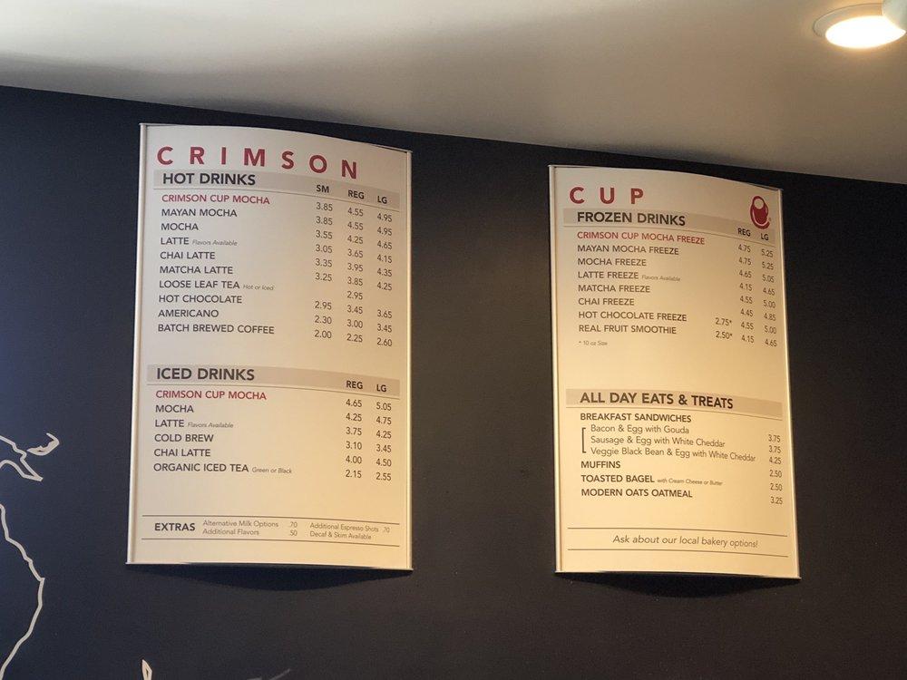 Menu at Crimson Cup Coffee Shop - Tallmadge cafe, Tallmadge