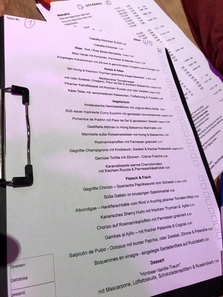 Speisekarte von Le golden Igel Tapas pub & Bar, Hamburg