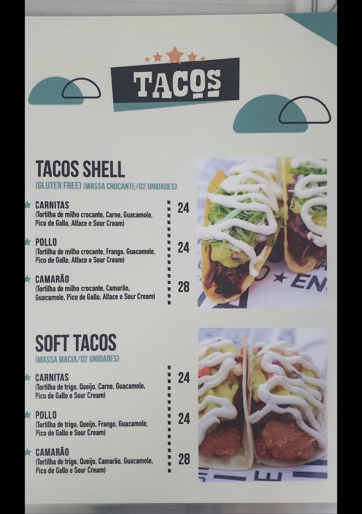 Menu at Señor Ramirez Mexican Food - Londrina PR restaurant, Londrina