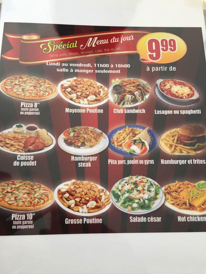 Menu at Pizzeria gusto, Longueuil