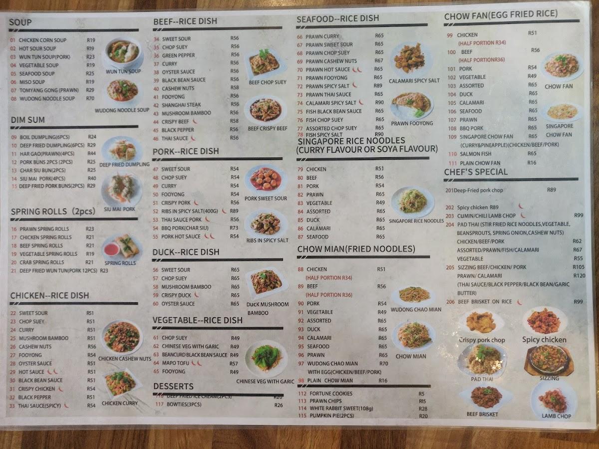 Menu at Hao Ke Lai Canterbury Crossing restaurant, Randburg