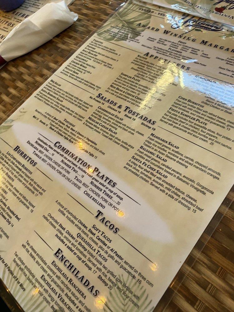 Menu at Yolanda's Mexican Café desserts, Camarillo