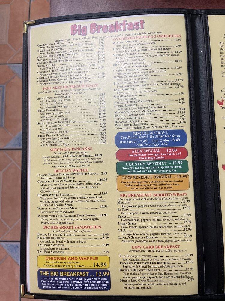 Menu at Southeast Eatery restaurant, Winter Haven
