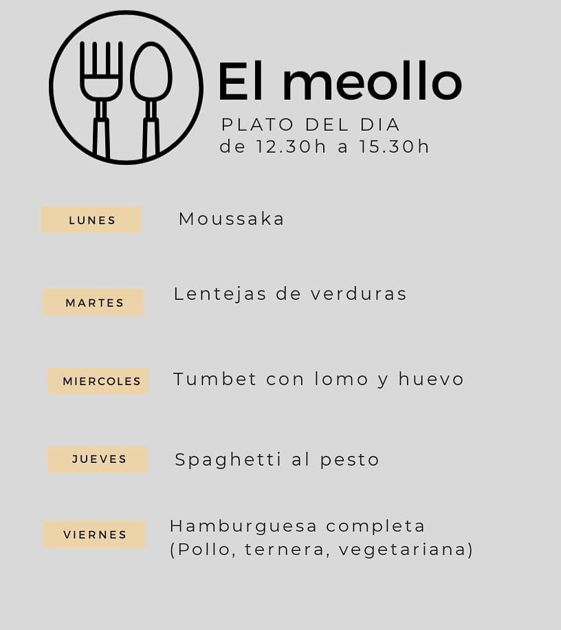 Carta del café El Meollo, Palma del Mallorca