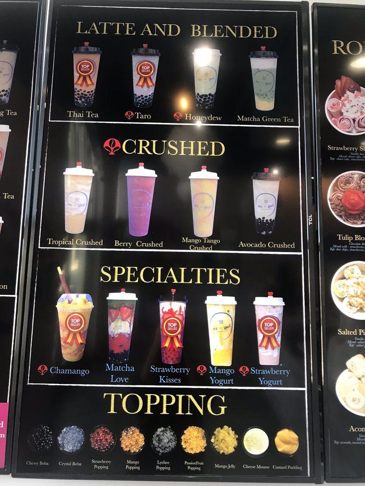 Menu at Ice Spot restaurant, Lake Mary
