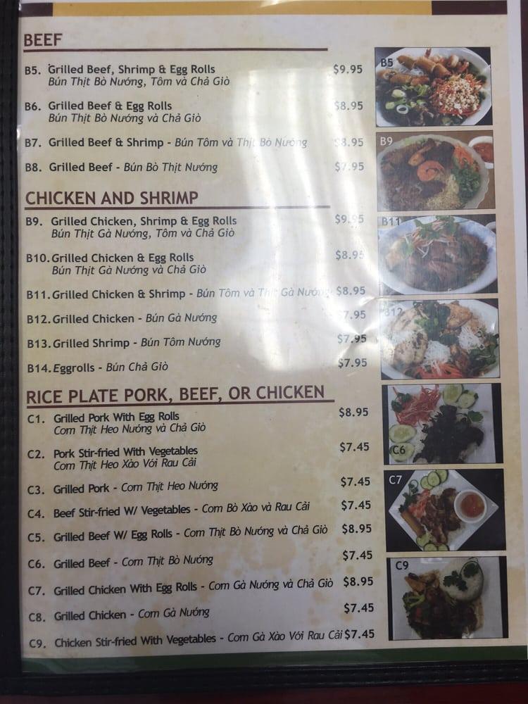 Menu at Pho Plus Vietnamese Restaurant, San Antonio, Austin Hwy #103