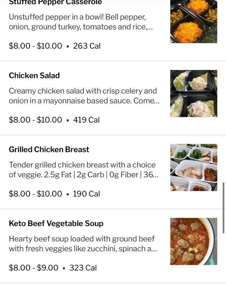 Menu at Meals By Kat restaurant, Pilot Grove