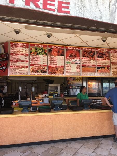 Menu at Snow White BBQ, Wildwood