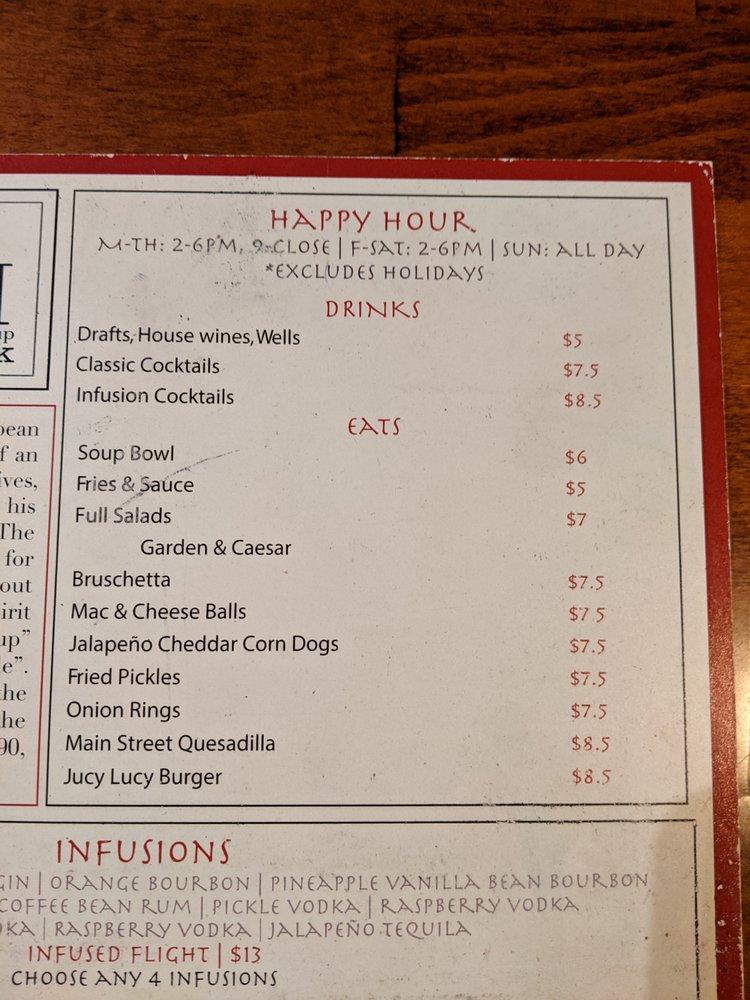 Menu at The Forum pub & bar, Puyallup