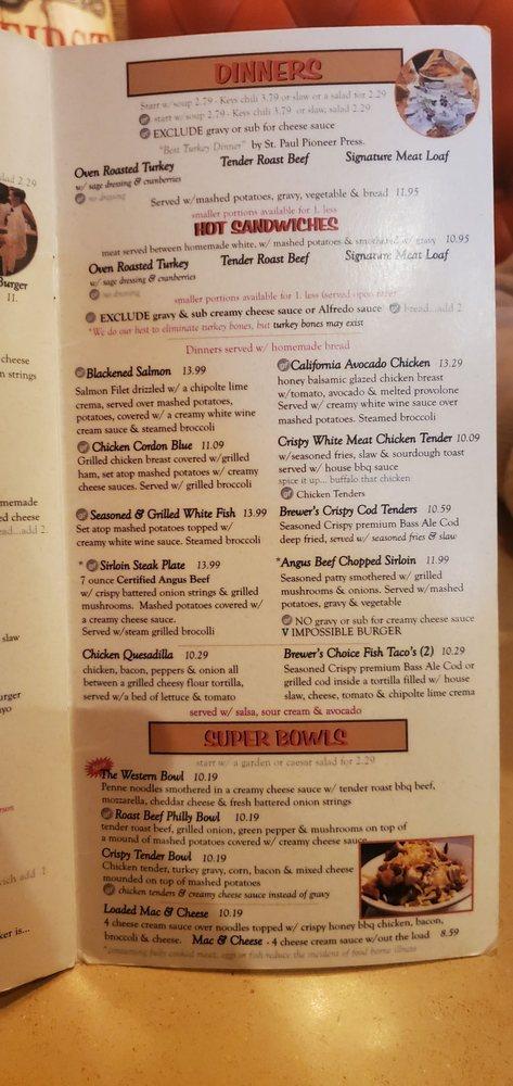 Menu at Keys Cafe & Bakery, Hudson