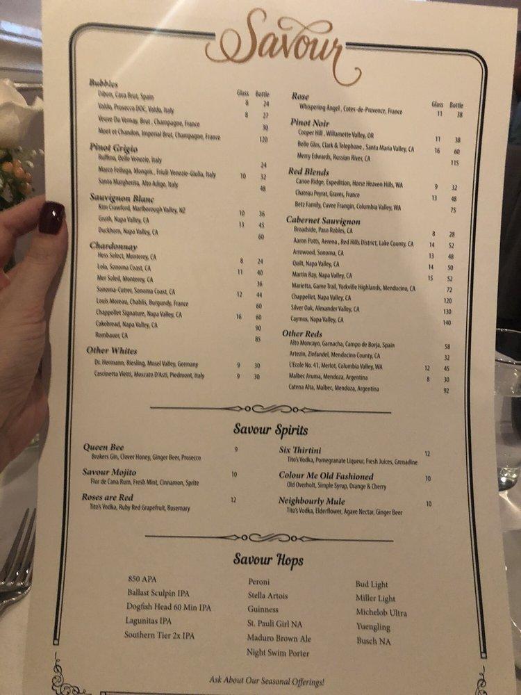 Menu at Savour pub & bar, Tallahassee