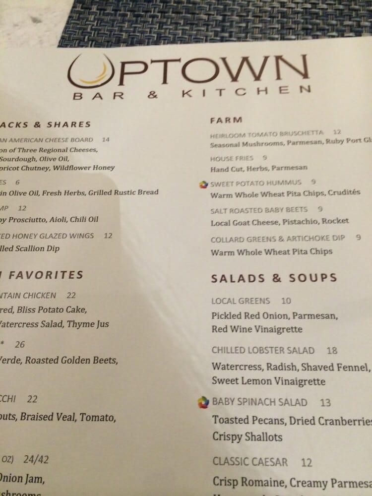 Menu at Uptown Bar And Kitchen, Charlotte