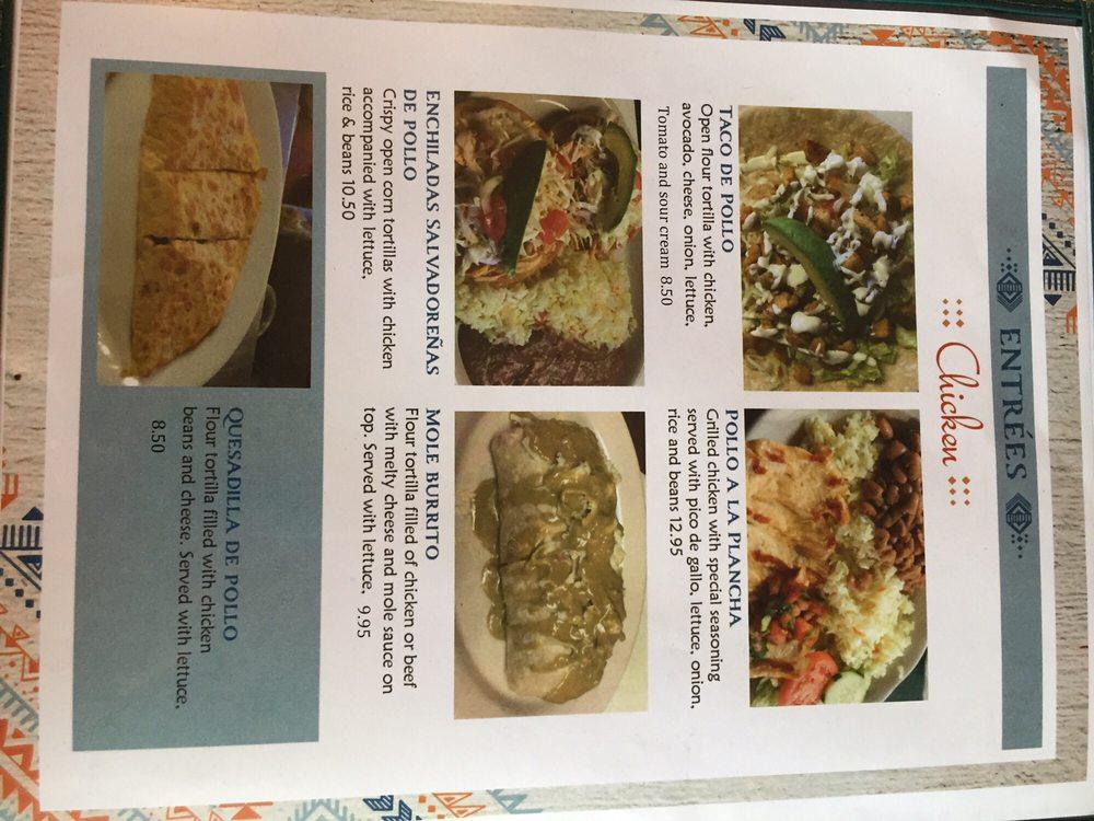 Menu at Tu Casa restaurant, Portland