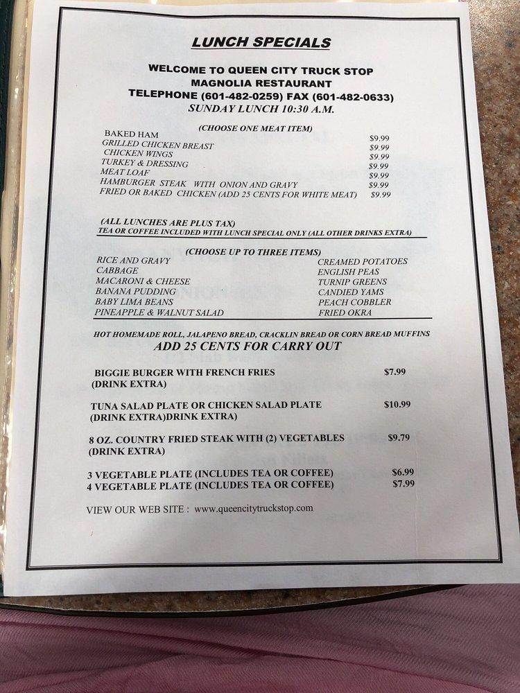 Menu at Magnolia Restaurant, Meridian