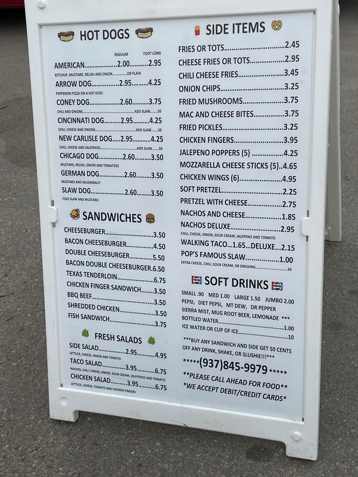 Menu at Arrow Queen restaurant, New Carlisle