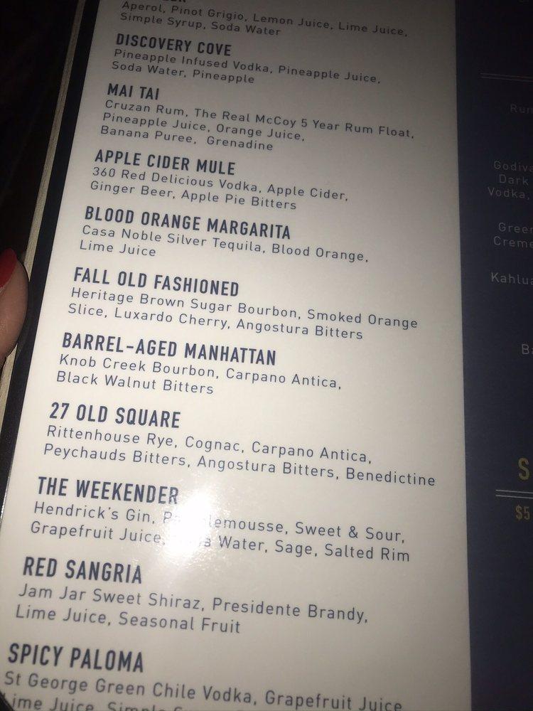 Menu at Marina 27 Steak & Seafood steakhouse, Lake Lotawana, 22 A St