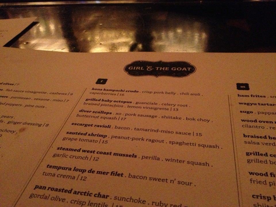 Girl And The Goat Menu – Girl And The Goat Chicago Menu – CJNVA