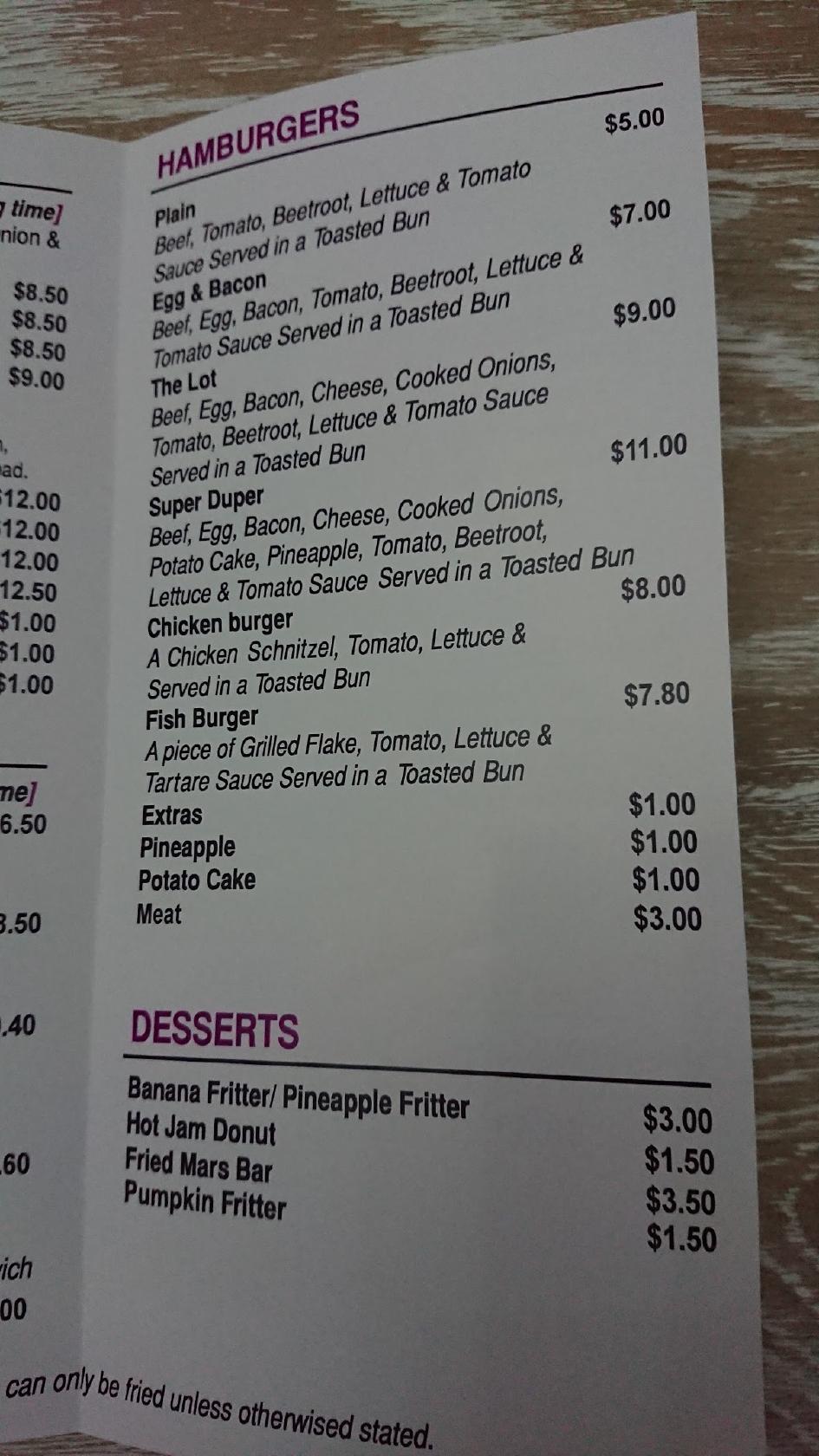 Menu at Seafood Delish restaurant, Greenvale, Shop 5