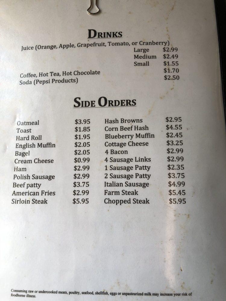 Menu at Two Brothers restaurant, Milwaukee