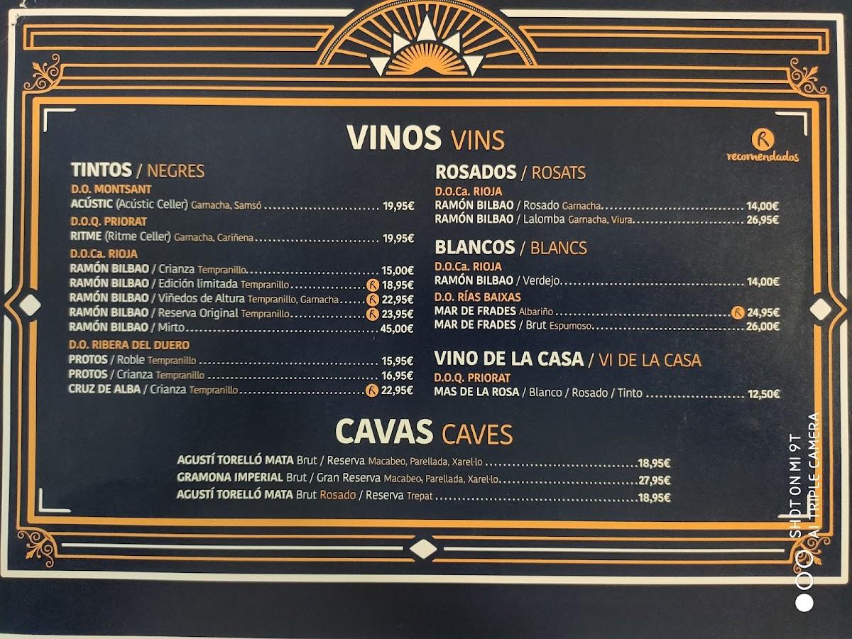 Menu at Bon dia Maria Restaurant, Vila-seca, Carrer d'Ausiàs Marc
