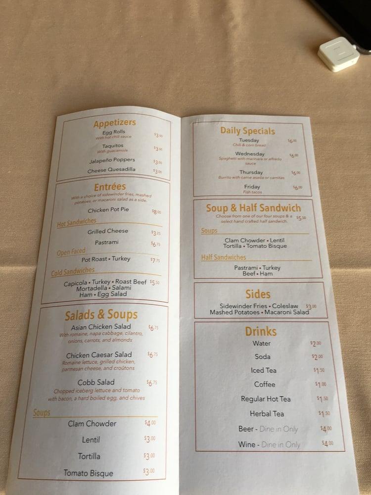 Menu at Grove Deli cafe, San Bernardino, 690 S Arrowhead Ave