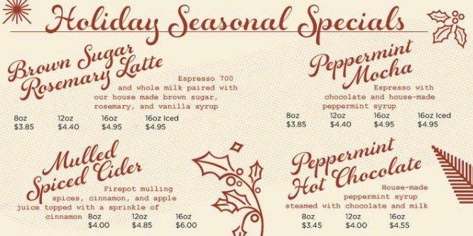 Menu at Kaldi's Coffee cafe, Chesterfield, Chesterfield Airport Rd
